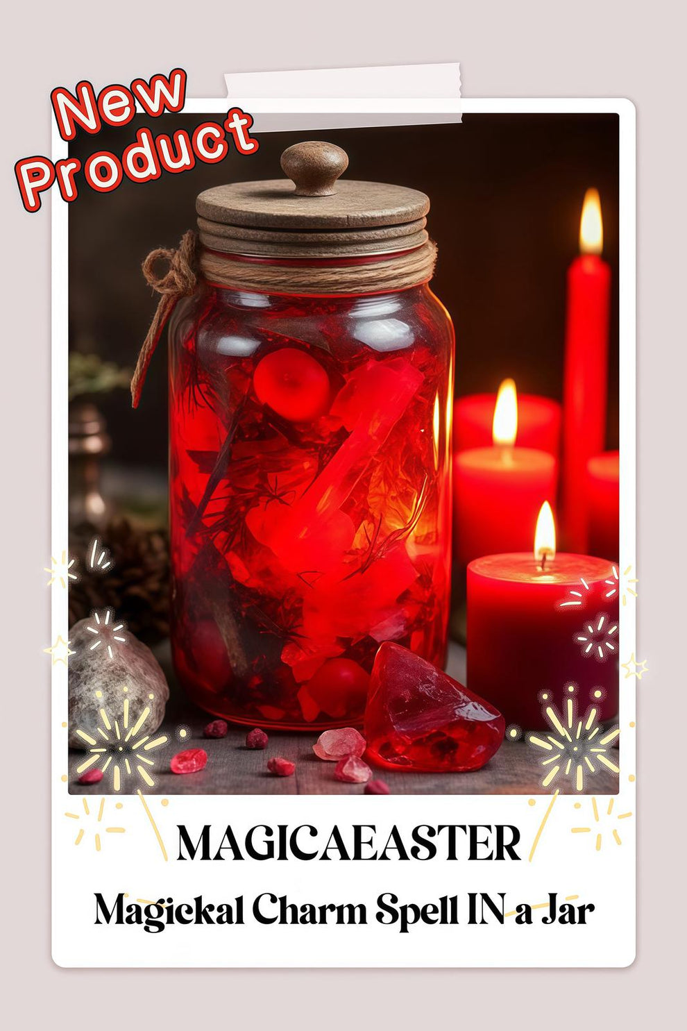 Magickal Charm & Lust Spell IN a Jar – MagicaeAster